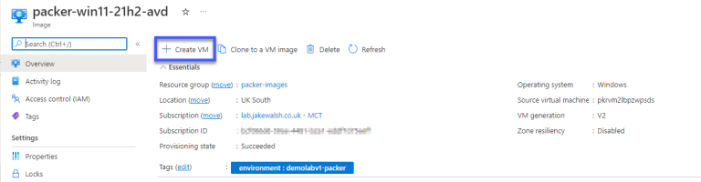 Using Packer to create Azure Machine Images | Jake Walsh