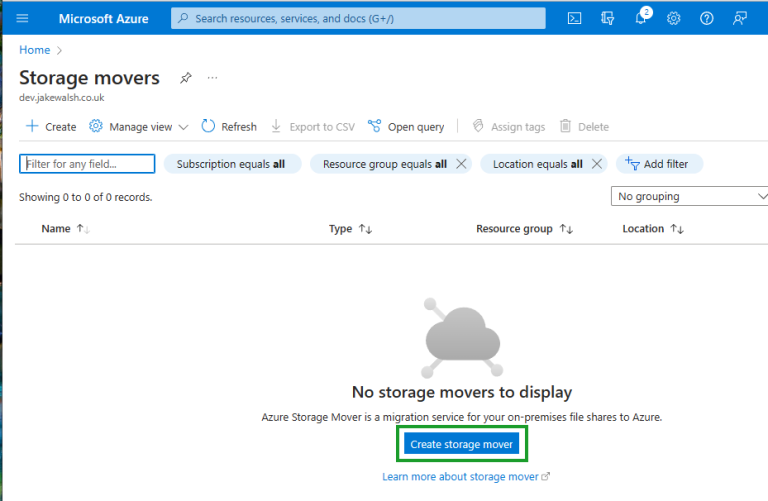Testing out Azure Storage Mover | Jake Walsh